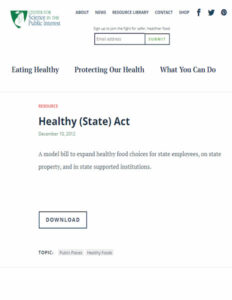 Healthy State Act (2012)