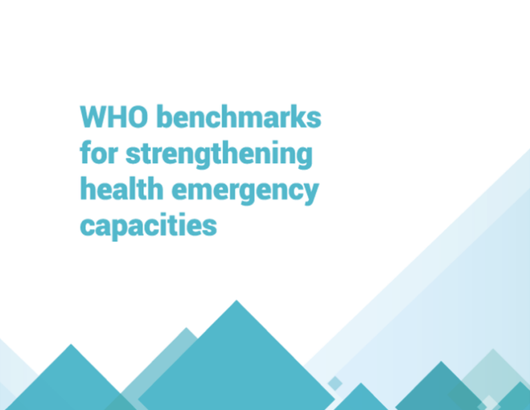 New IHR benchmarks tool simplifies planning for emergencies