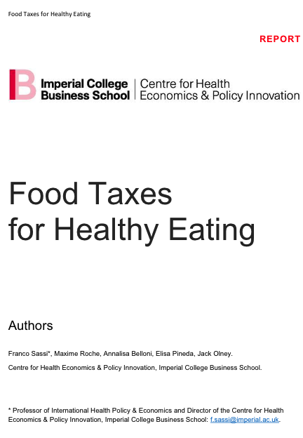 Food taxes for healthy eating