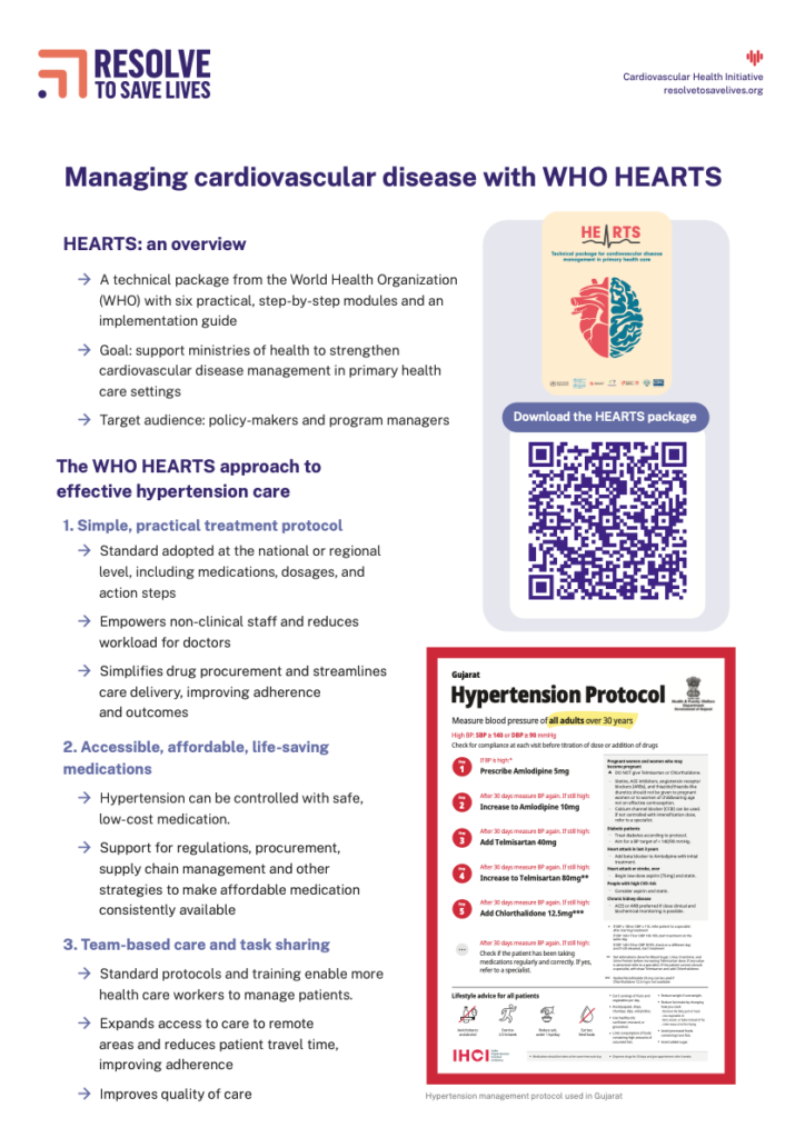 Managing cardiovascular disease with WHO HEARTS