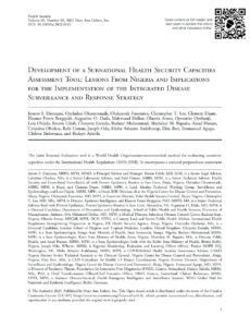 New tool to assess subnational health security capacities